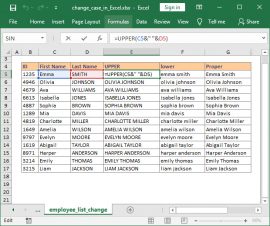 How to Change Case in Excel: Master UPPER, lower, & Proper Case Functions
