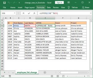 How to Change Case in Excel: Master UPPER, lower, & Proper Case Functions