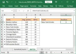 How to Use INDEX and MATCH Functions in Excel: A Beginner's Guide